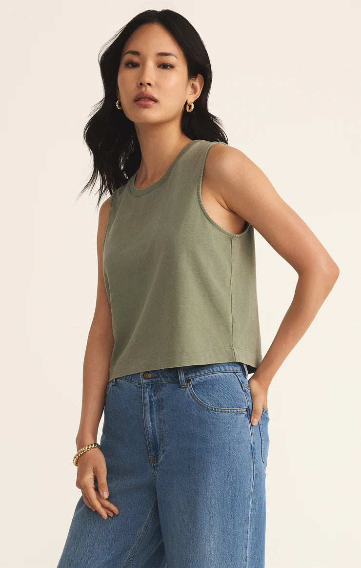 Sloane Jersey Tank Avocado Teeny Weeny Bikini Co 8110
